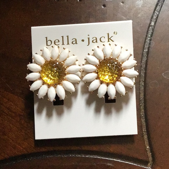 bella + jack | Jewelry | Bella Jack Daisy Hinge Back Earrings | Poshmark